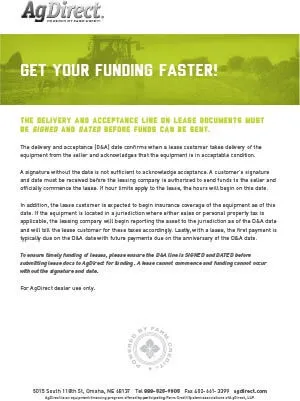 J.O. Harris Sales L.L.C. - Financing